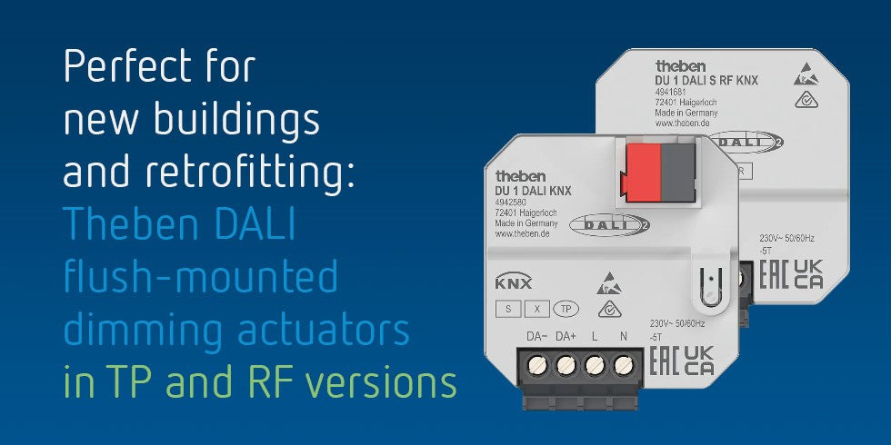 Theben KNX DALI flush-mounted dimming actuators