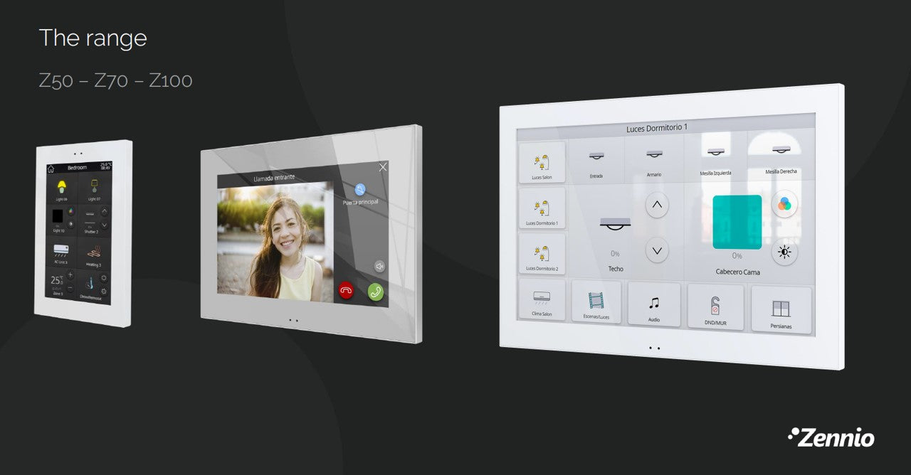 Introducing the NEW Zennio Z50 & Z100 Touchscreen