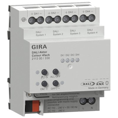 Gira DALI Actuator Colour, 4-gang for KNX