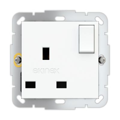 Ekinex Square socket point (55x55 mm module) - UK