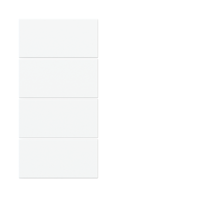 Kit 4 rockers 20Venti series horizontal rectangular (30x15) - Plastic