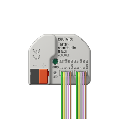 Jung KNX push-button interface, 8-gang Secure