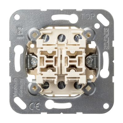 Jung 2-gang push-button, 2 x 1-pole, 2-way