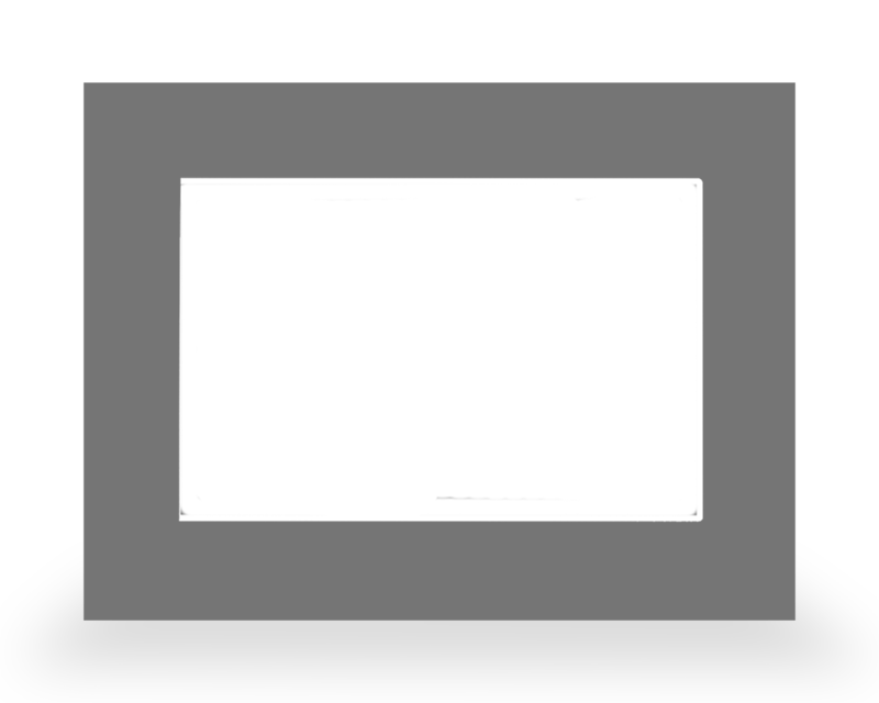 MDT VisuControl, ACC. 10" cover frame Stainless Steel