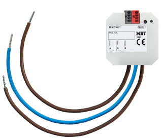 MDT Universal Interface 2-fold, flush mounted, Inputs 230VAC