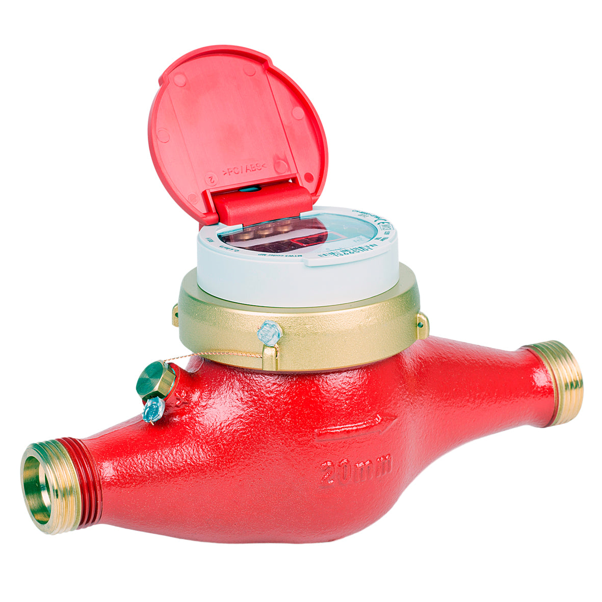 Lingg & Janke GWF Multijet water meter for warm water MTWcoder MP 90°C ...